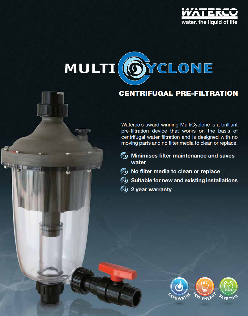 Buy Waterco Multicyclone 12 Centrifugal Filter Online | Ponds R Us