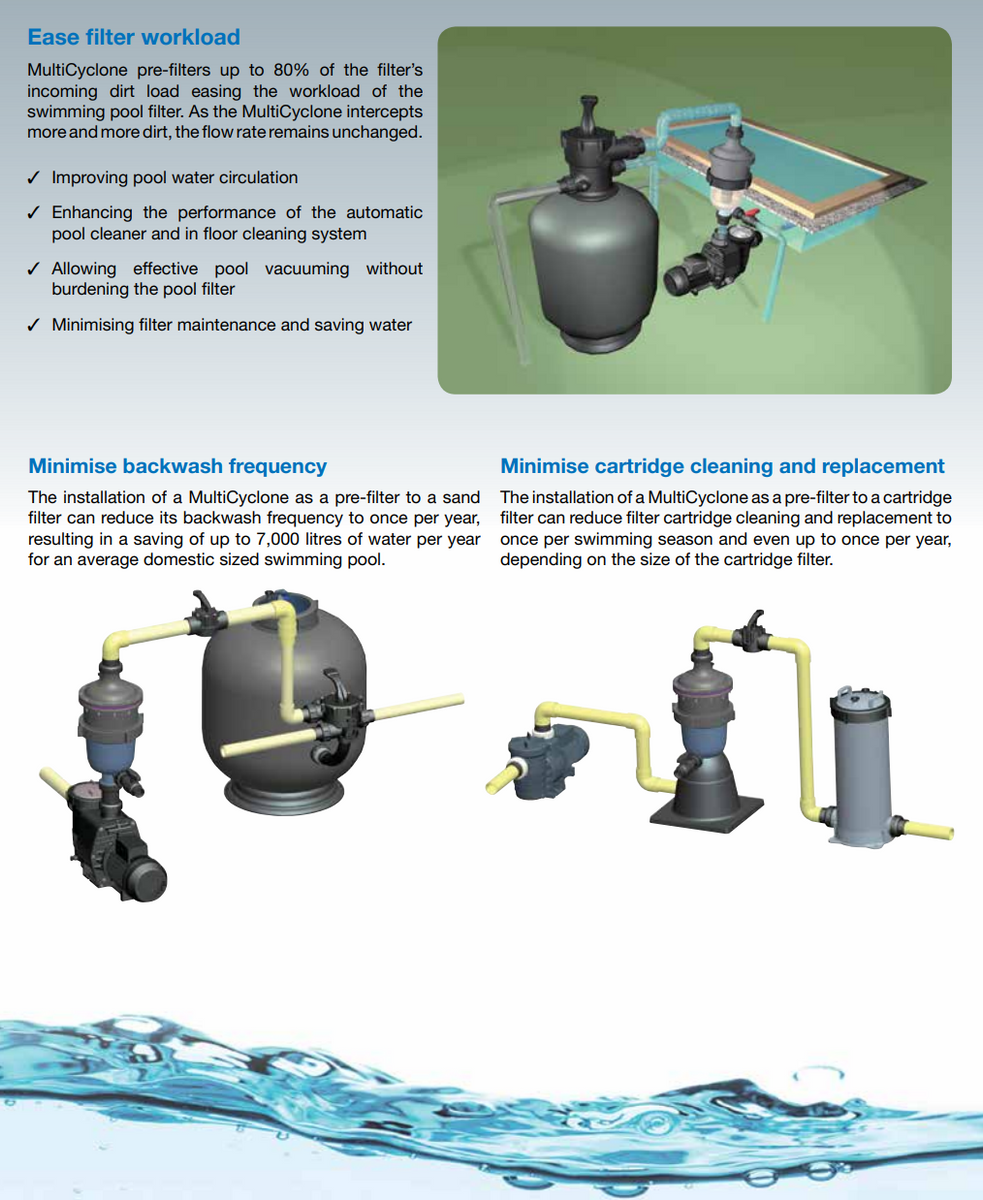 Buy Waterco Multicyclone 16 Centrifugal Filter Online | Ponds R Us
