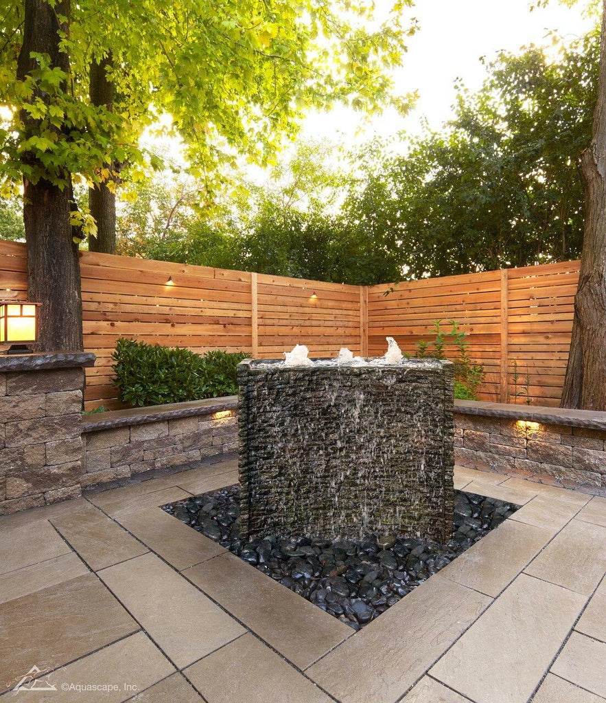 Buy Aquascape Stacked Slate Spillway Wall 81cm Landscape Fountain Kit ...